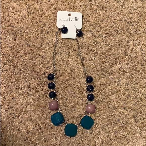 Charming Charlie | Jewelry | Nwt Necklace And Earrings Set | Poshmark